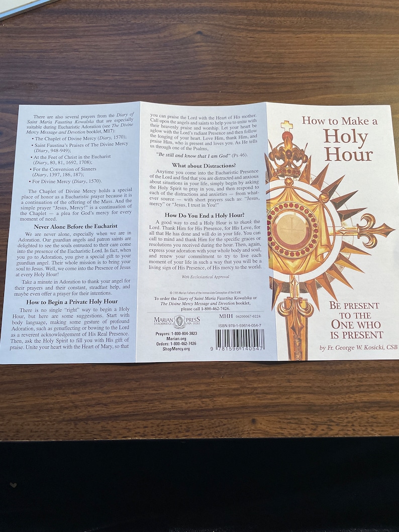 How to Make A Holy Hour Pamphlet - Etsy