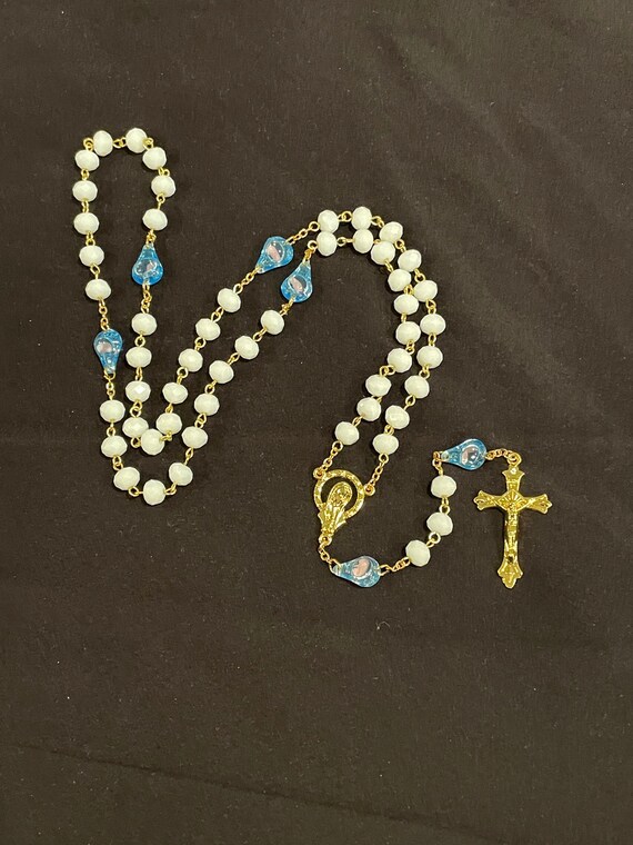Pro-life Marian Rosary of the Unborn brand New Gold - Etsy