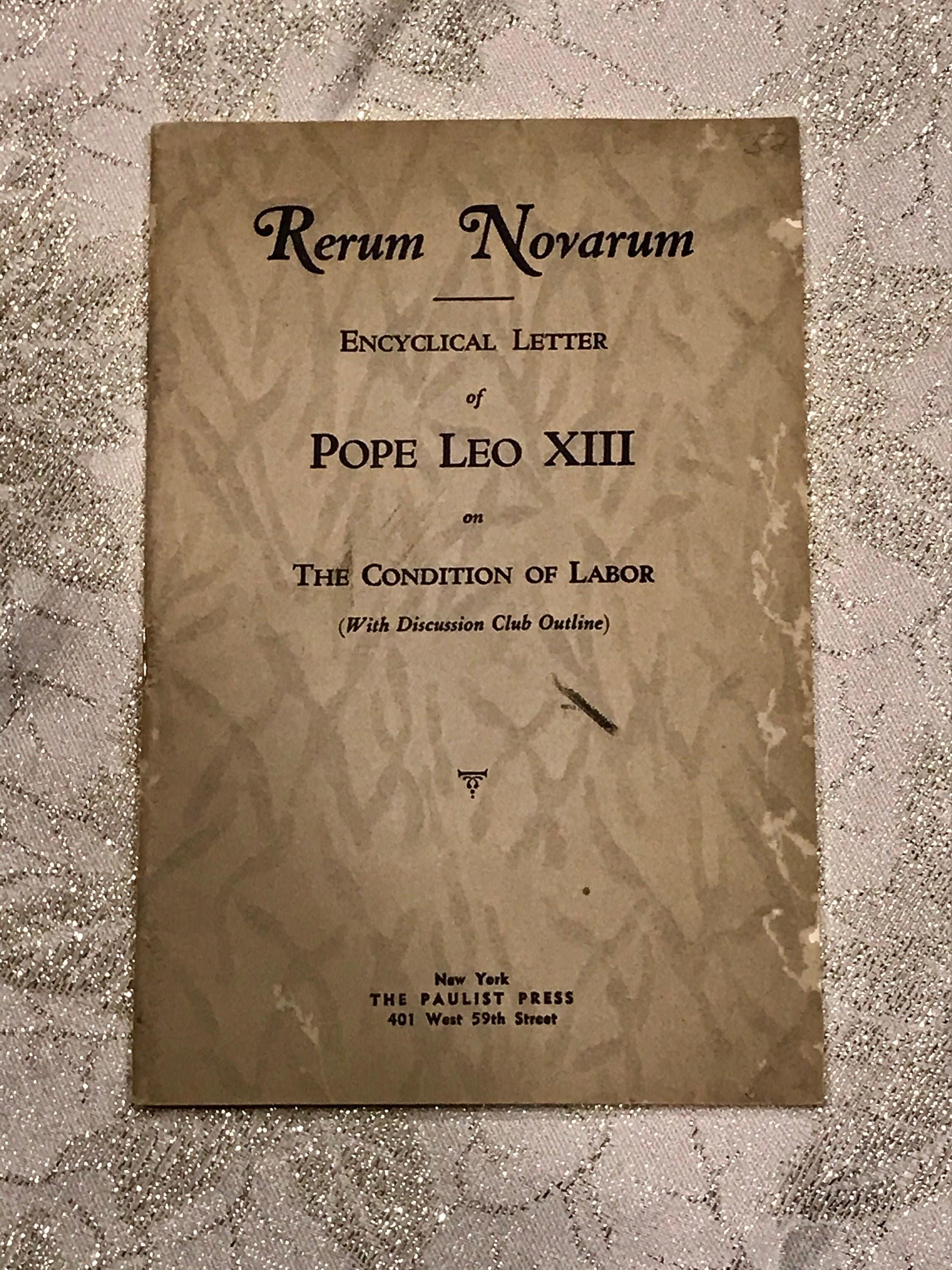 Pope Leo Xiii Rerum Novarum