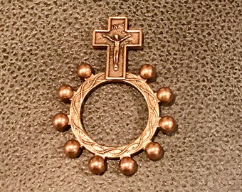 Copper Crucifix - Etsy