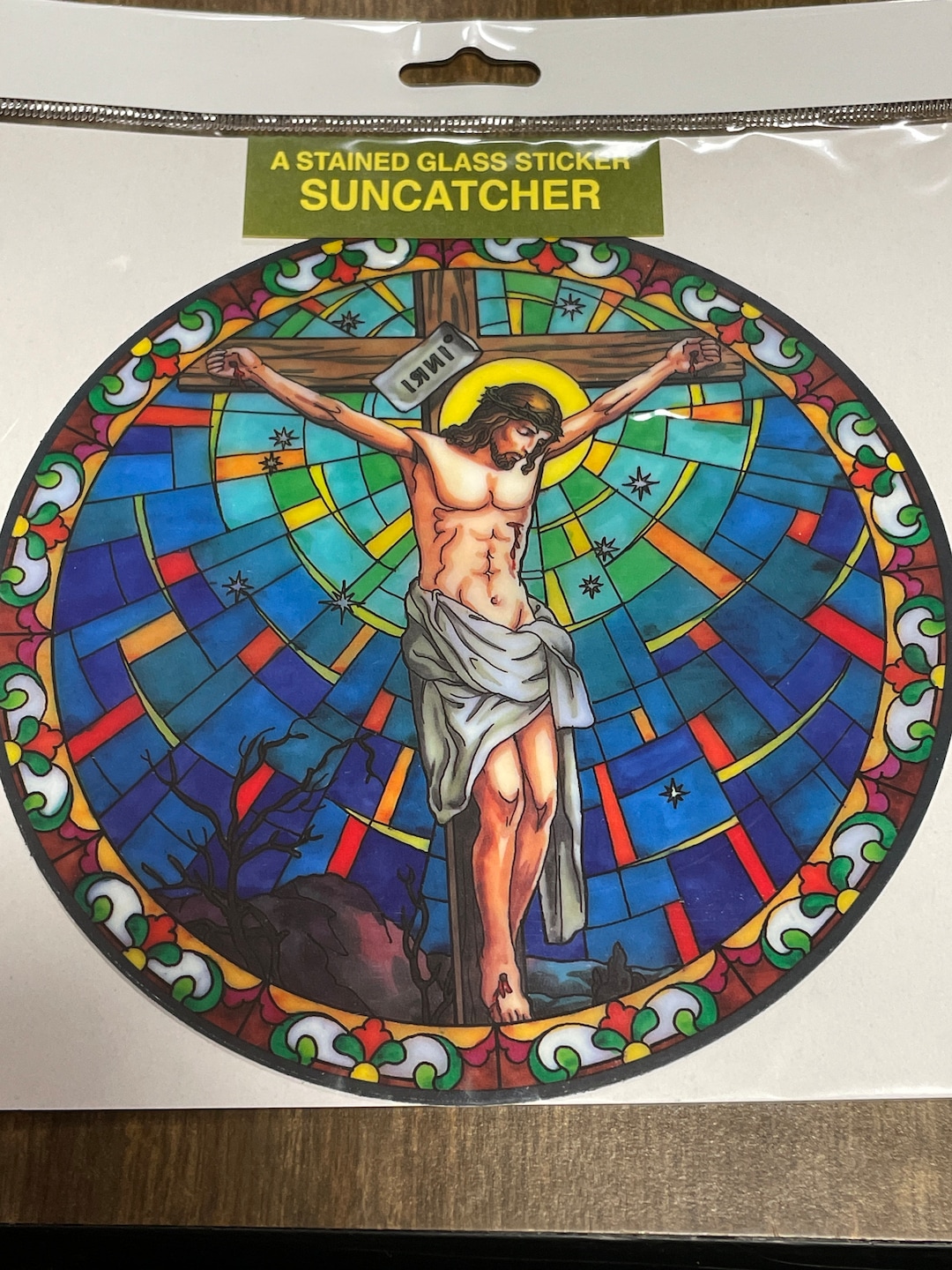 Crucifixion Static Sticker Window Decal (5.75 Inches) - Etsy