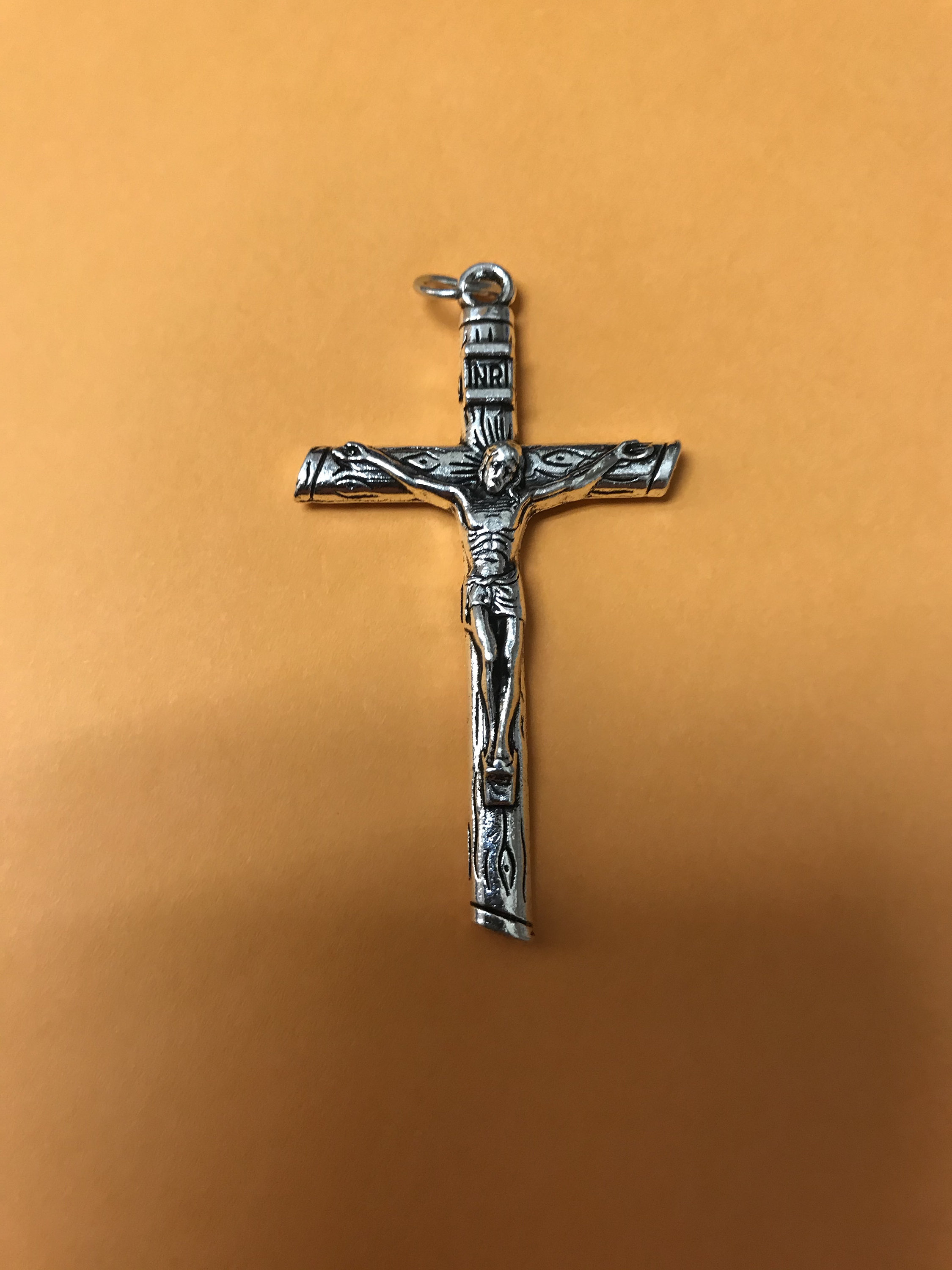 Log Crucifix 2 Inch W/chain - Etsy