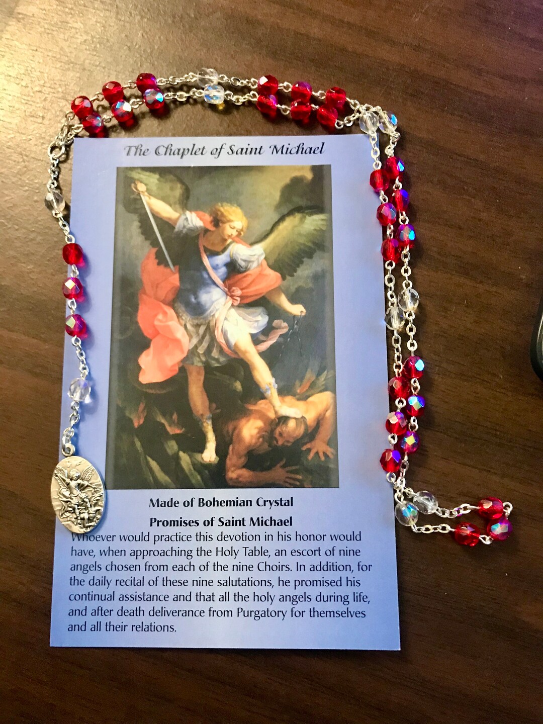 St. Michael Chaplet crystal - Etsy