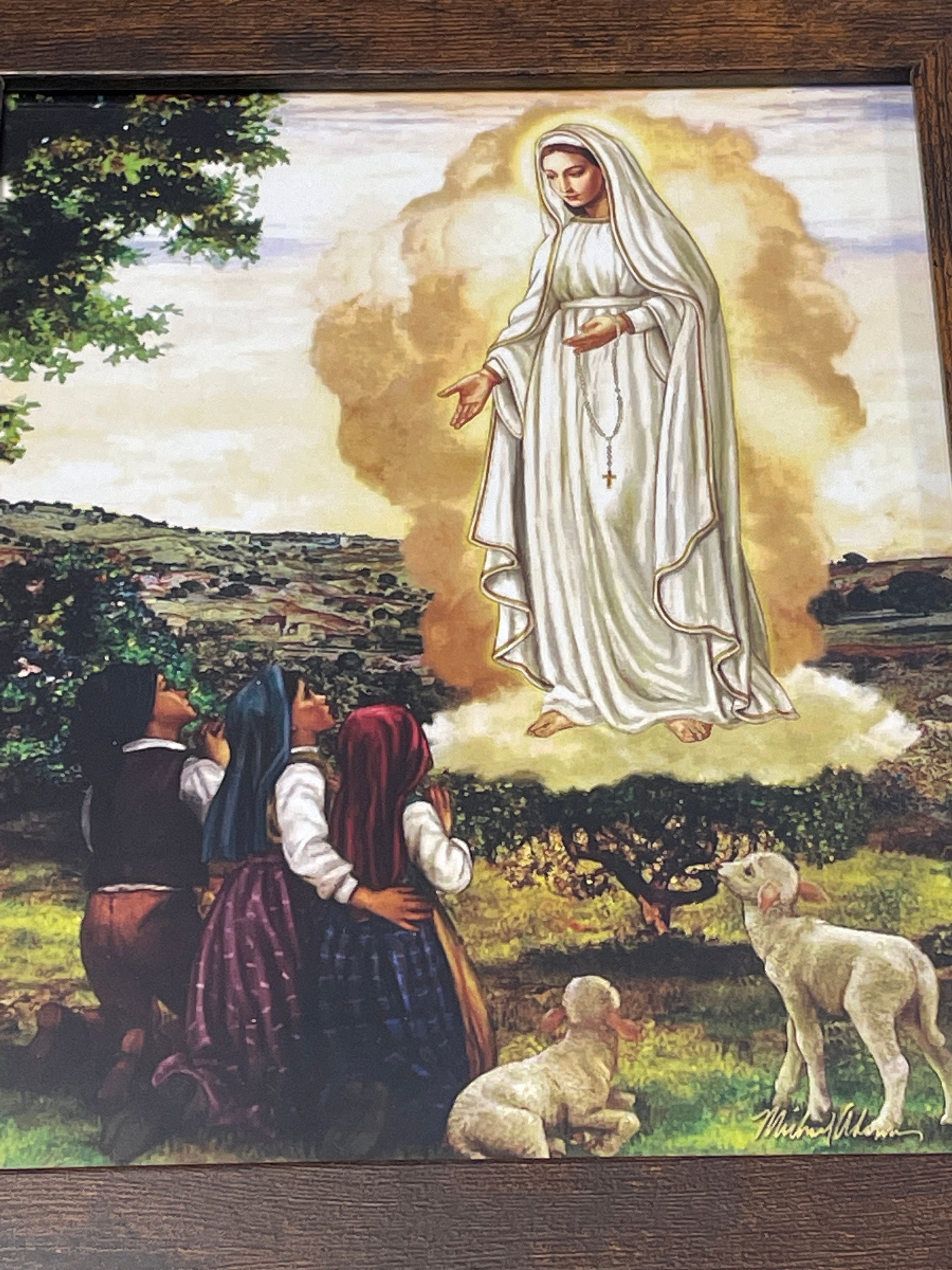 Our Lady of Fatima (brand New) 8X10 Print W/wood Rustic Frame - Etsy