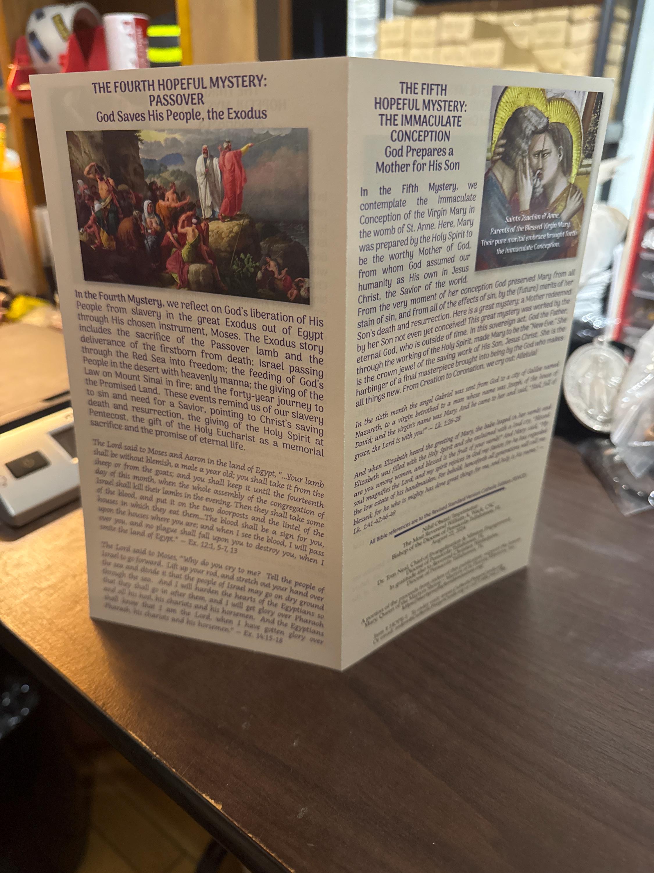 Hopeful Mysteries of the Rosary Tri-fold Guide (8.5 X 14 Inch) - Etsy