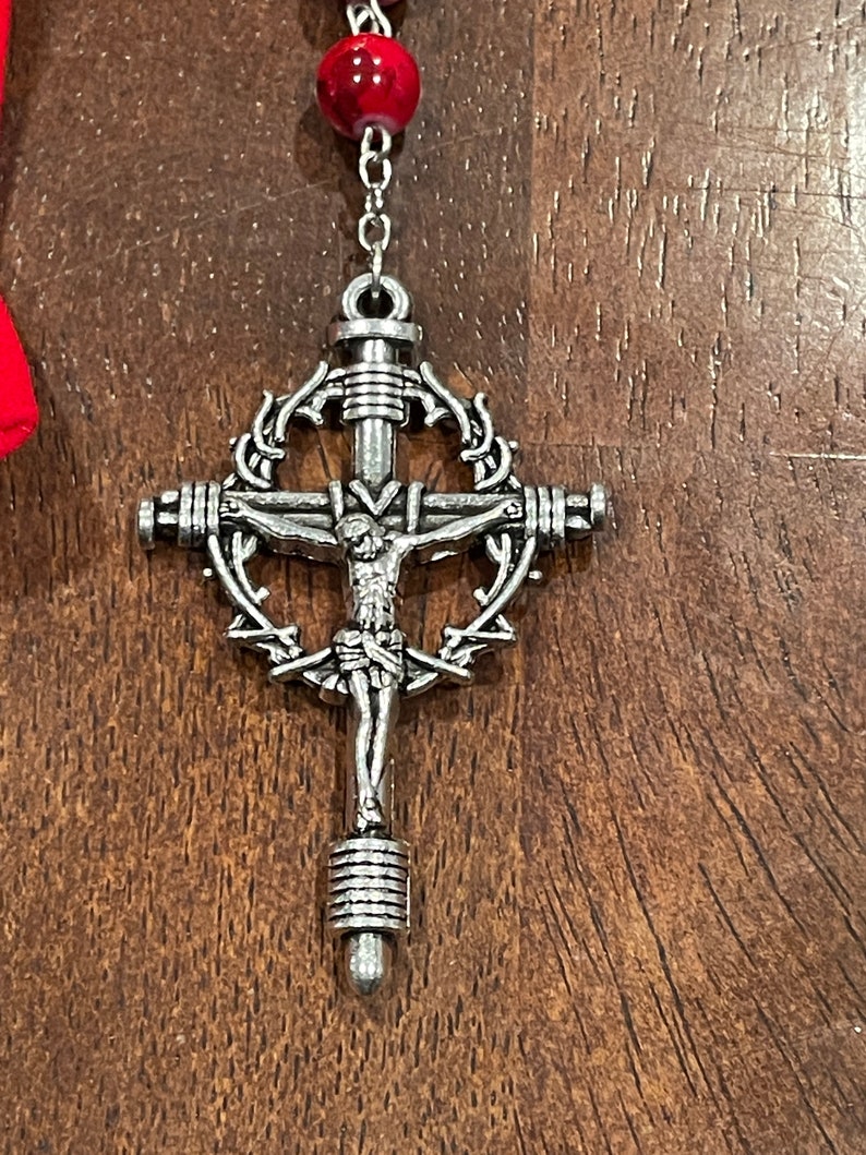 Chaplet of the Most Precious Blood red Glass - Etsy