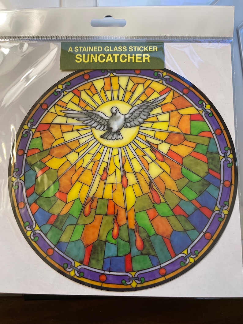 Holy Spirit Static Sticker Window Decal (5.75 Inches) - Etsy