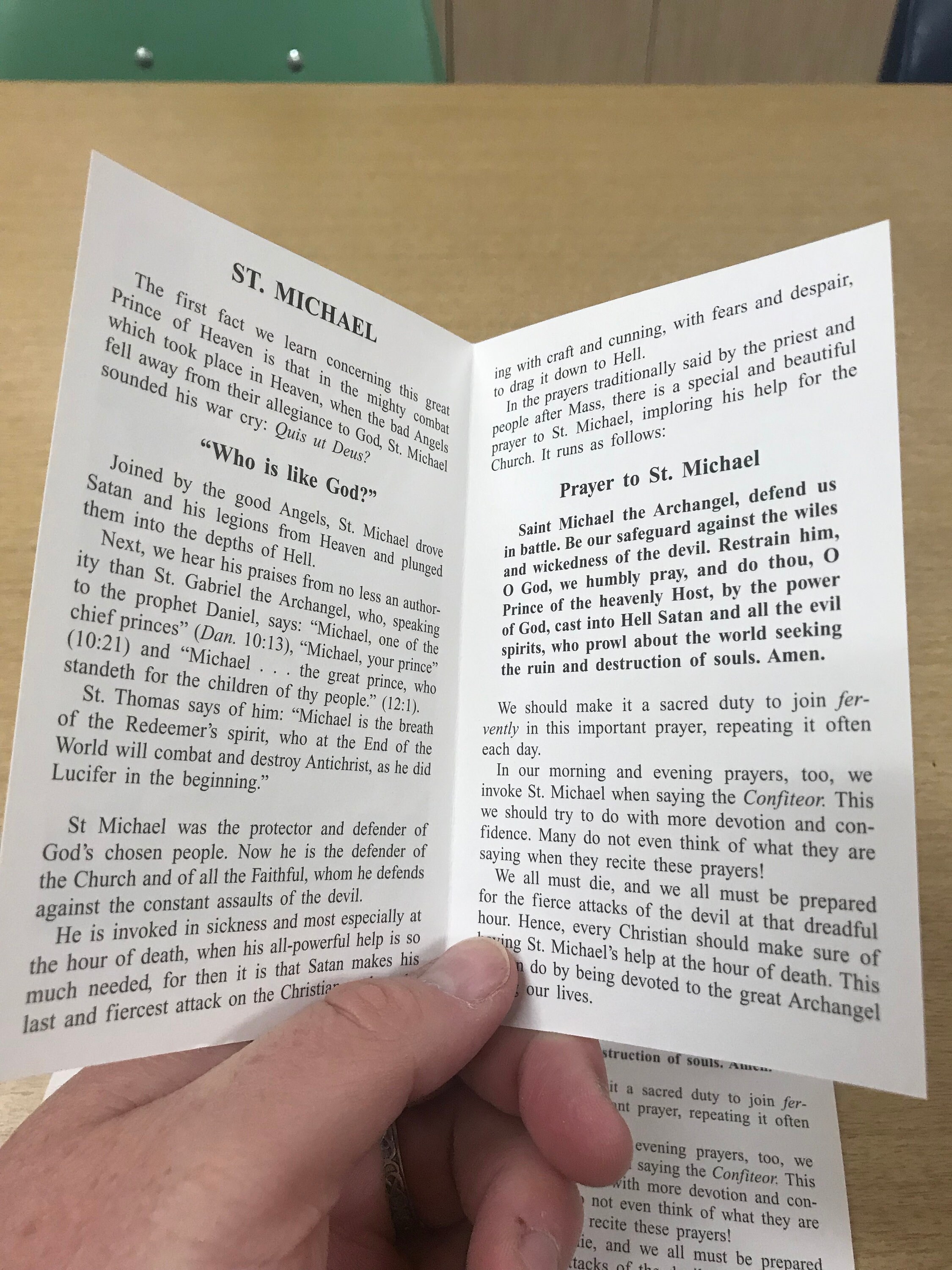 St. Michael Prayer Card - Etsy