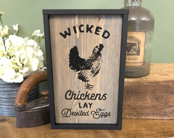 Chicken sign | Etsy