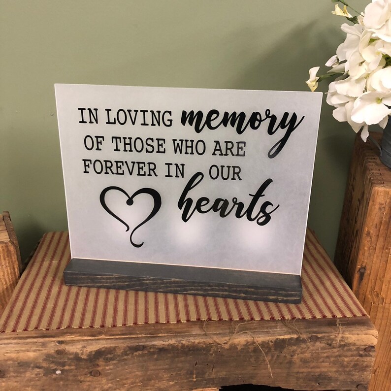 Wedding Memorial Sign In Loving Memory Sign Memory Wedding | Etsy