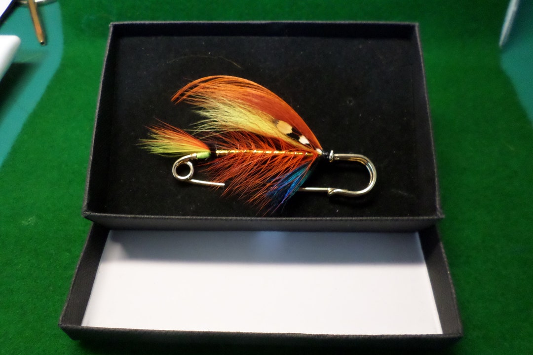 The Dunkeld Superior Quality Salmon Fly Kilt Pin - Etsy
