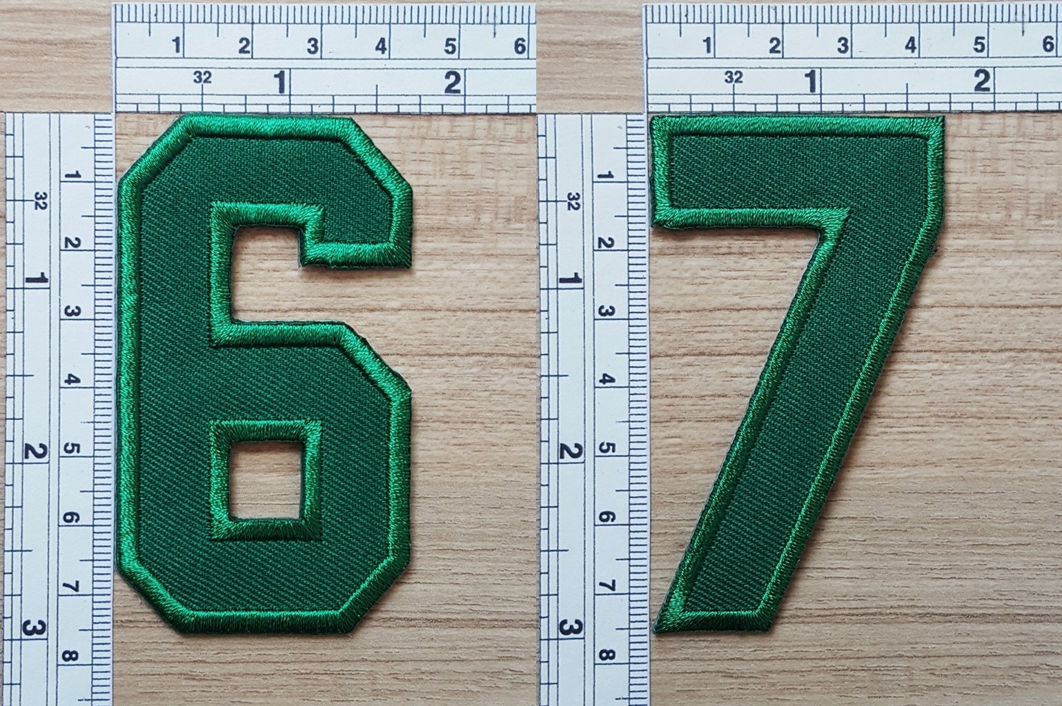 3 Inch Green Number 0-9 Patches for Jeans Bags Jacket T-shirt | Etsy