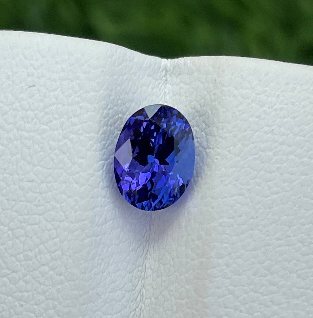 Natural Tanzanite D-block Loose Gemstone, Loupe Clean, Oval Shape ...