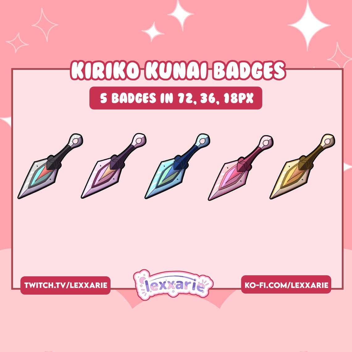 Kiriko Kunai | Overwatch Sub Badges | Sub Badges and Bit Badges for ...