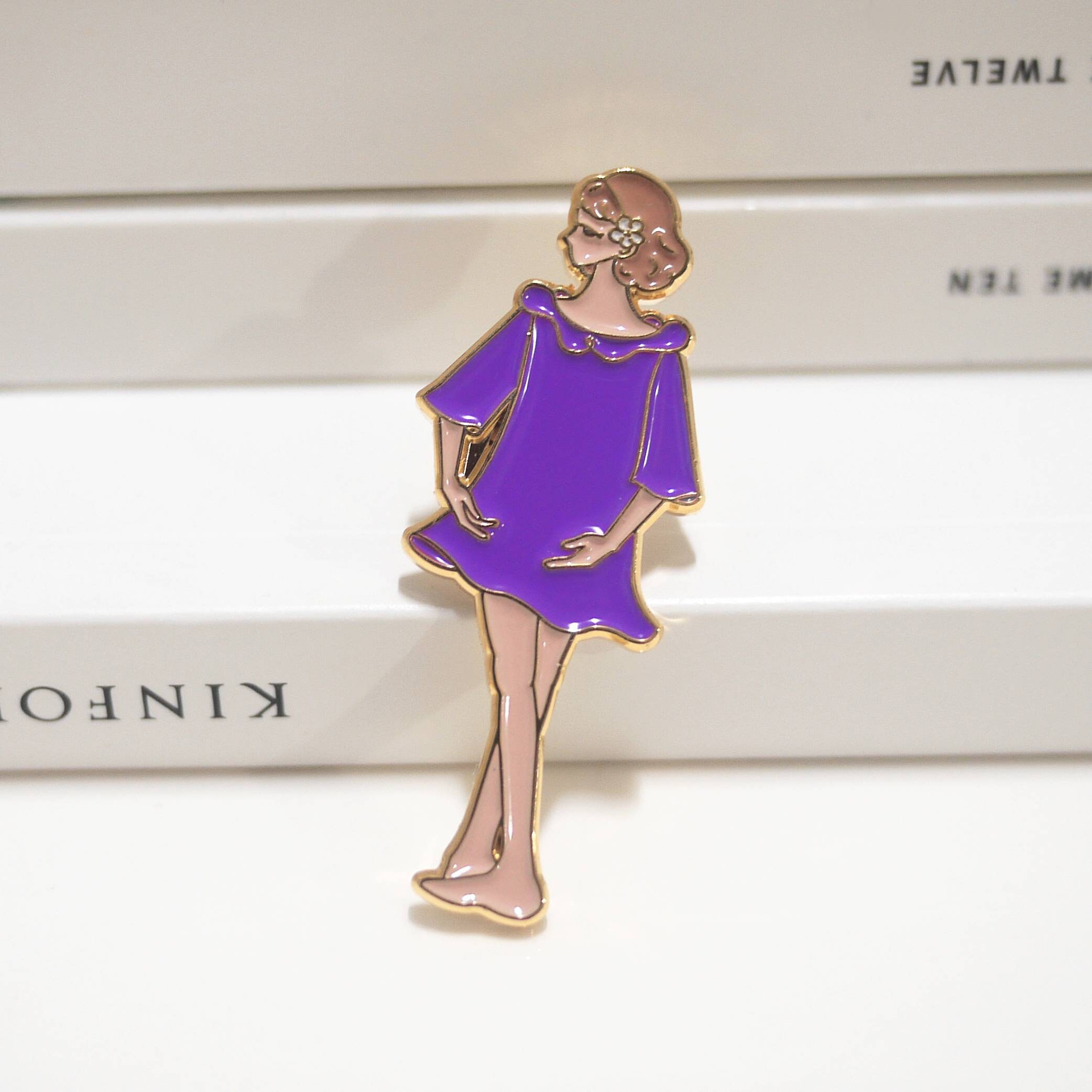 Ballet Enamel Pins title : Fifth Position Violet - Etsy