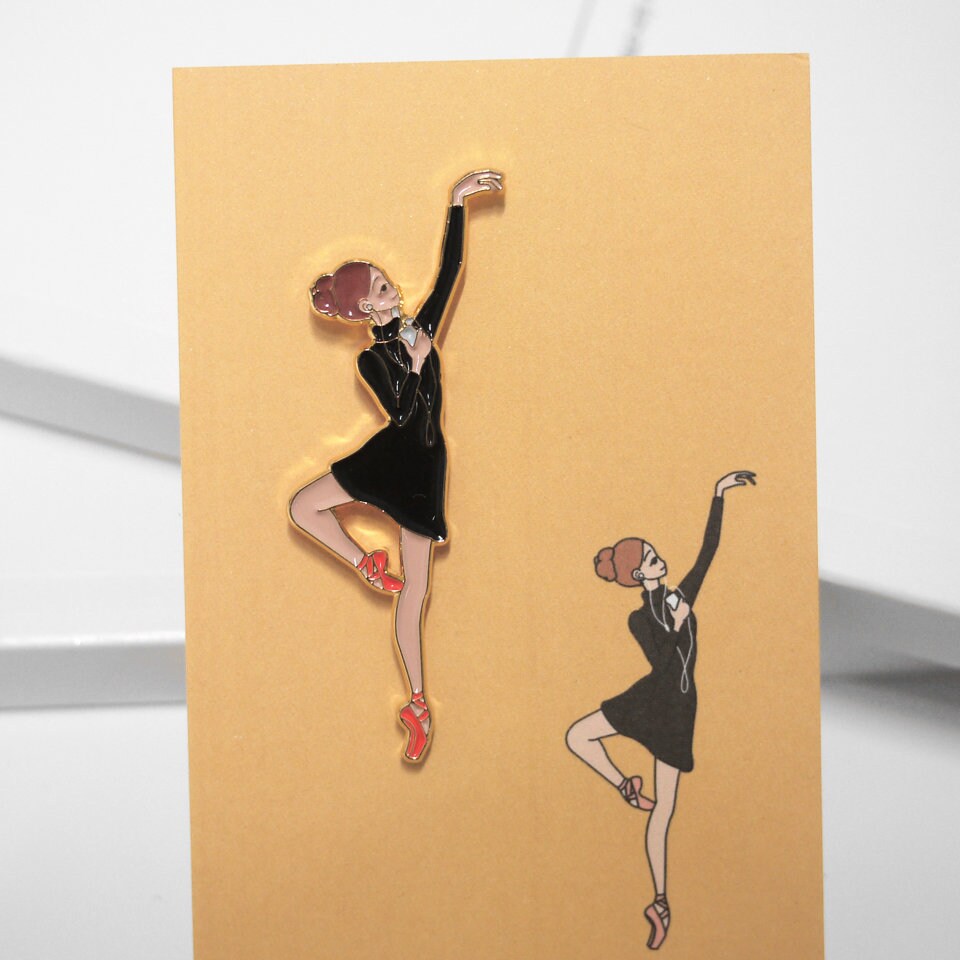 Ballerina Ballet Enamel Pins title : With Music - Etsy