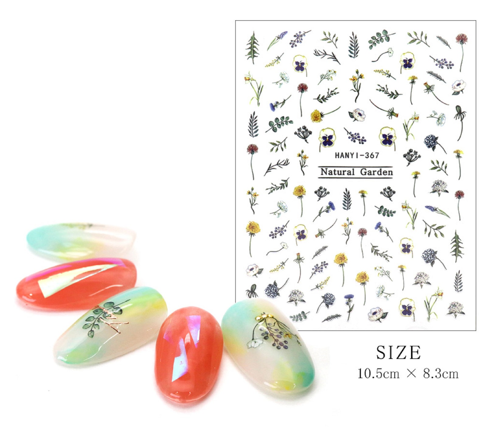 Nail Art Water Decals Stickers Transfers Spring Summer Dried - Etsy