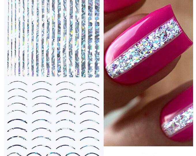 French Tip Guides Sticker Manicure Stripe Edge Nail Art - Etsy Canada
