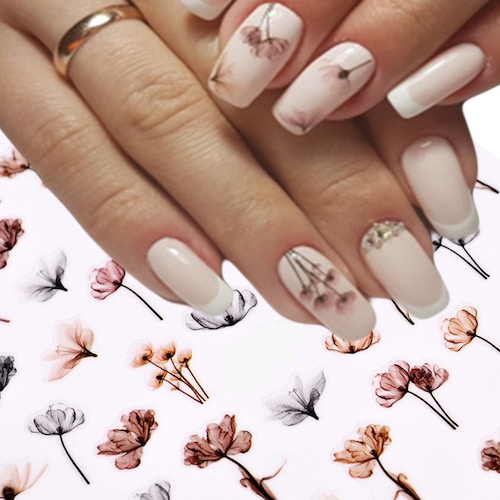 Nail Art Water Decals Stickers Transfers Spring Summer Crane Etsy