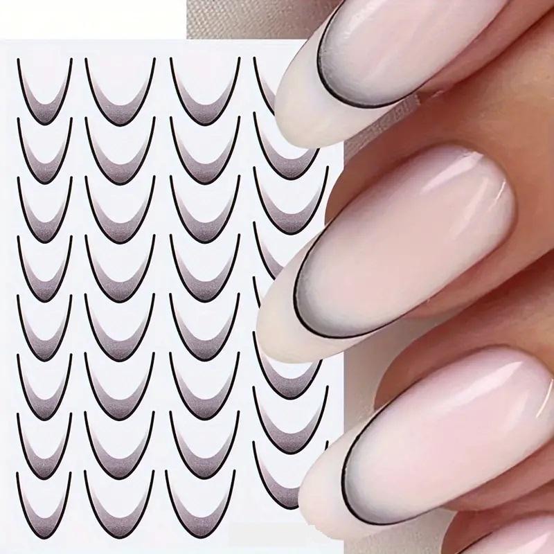 French Tip Stencil - Etsy