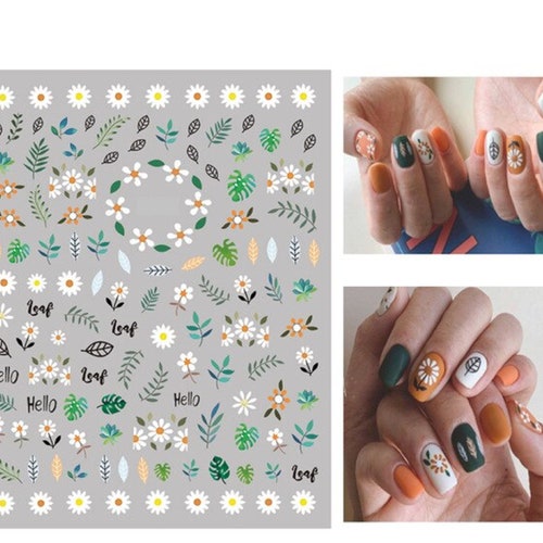 Nail Art Water Decals Stickers Transfers Spring Summer Buzzing Etsy