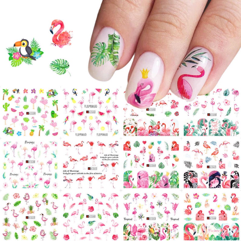 Nail Art Water Decals Stickers Transfers Summer Vacation Etsy