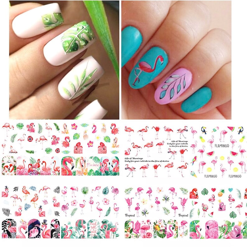 Nail Art Water Decals Stickers Transfers Summer Vacation Etsy