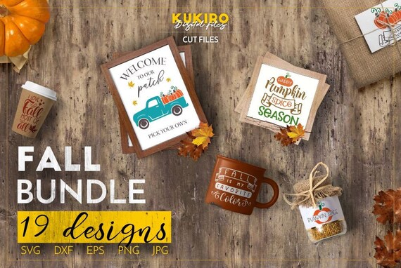 Fall Bundle SVG Thanksgiving SVG BUNDLE Fall Sign Making | Etsy