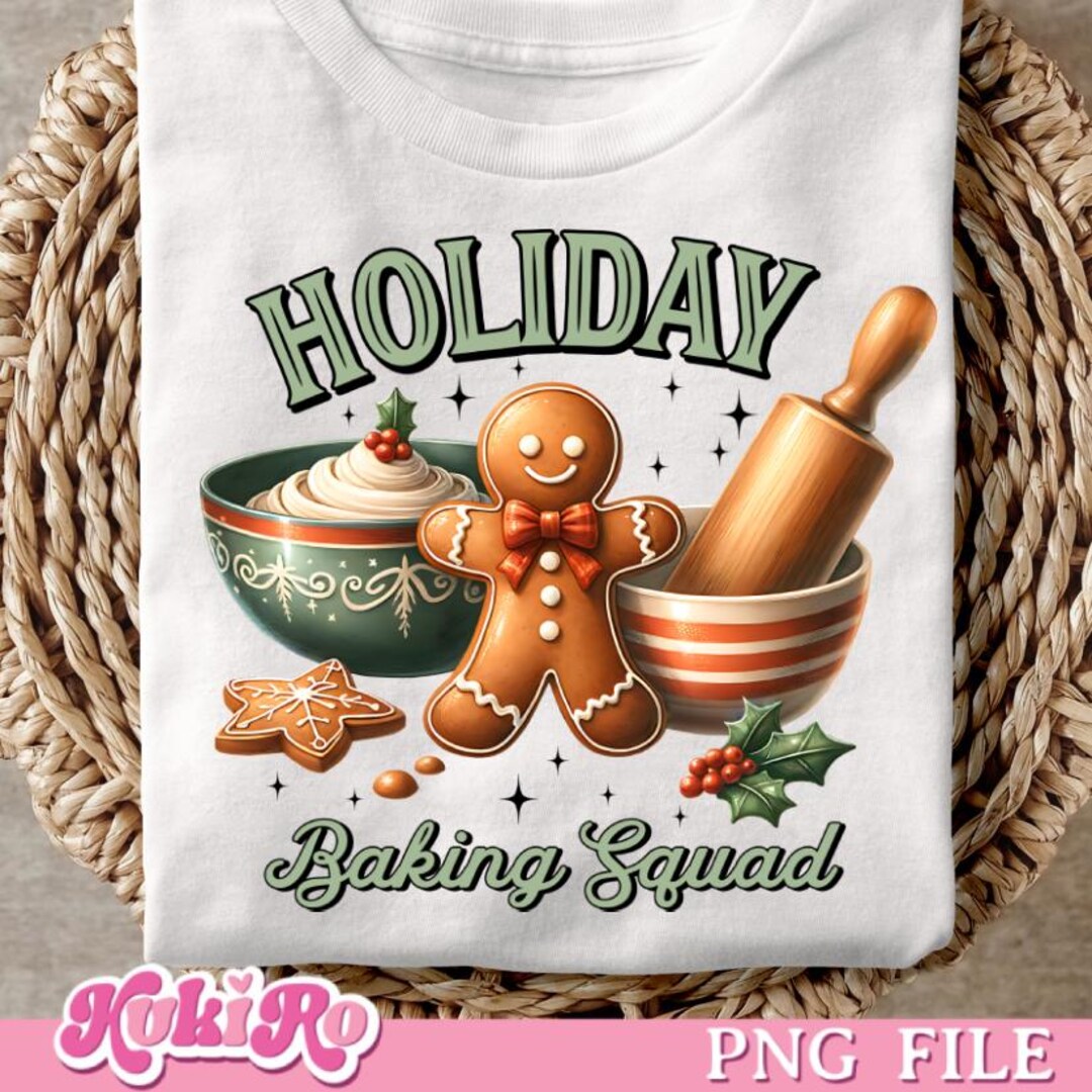 Holiday Baking Squad Png Gingerbread Cookie Christmas Png Baking Team ...