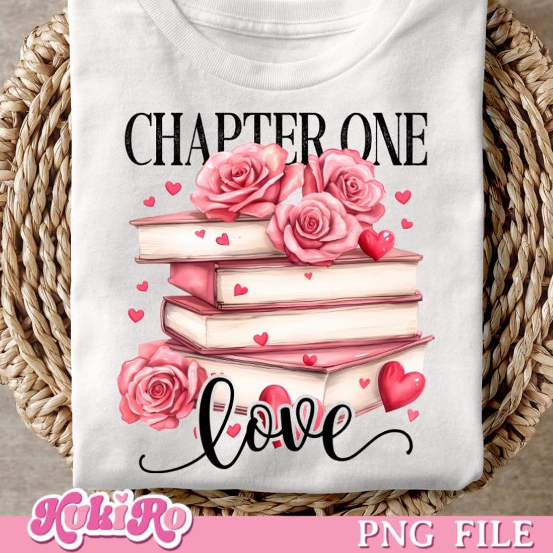 Chapter One Love Story PNG Book Stack Roses Romantic Clipart Valentines ...