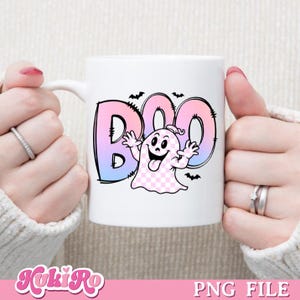 Boo Checker Pattern Ghost PNG Halloween Sublimation Cute Fall Ghost ...