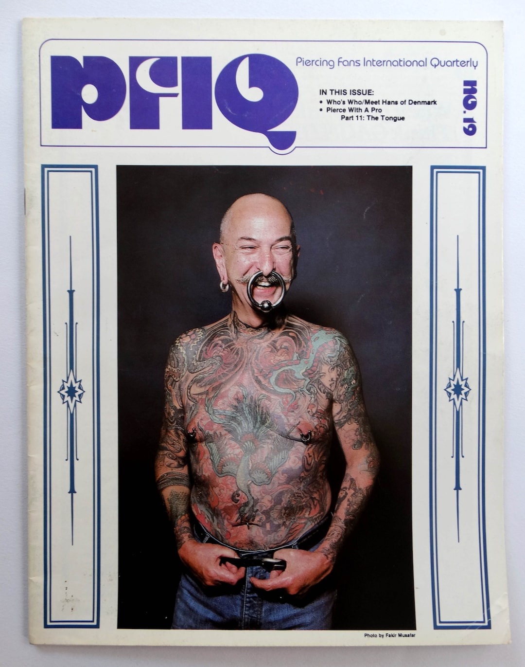 Vintage VTG 80's VINTAGE Rare PFIQ Magazine Issue 19 Body Piercing Fans ...