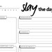 Slay the Day, Daily To-do, Daily Checklist, Instant Printable ...