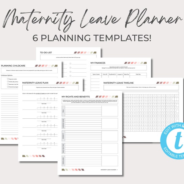 Maternity Planner - Etsy