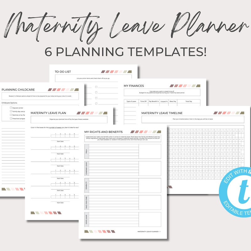Maternity Planner - Etsy