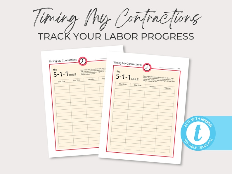 Easy-to-use Contractions Tracking Tool for Expectant Mothers, Pregnancy ...