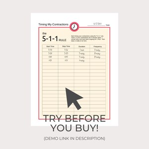 Easy-to-use Contractions Tracking Tool for Expectant Mothers, Pregnancy ...