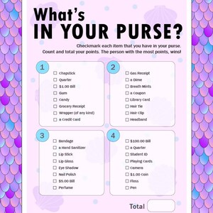 Baby Shower Games, Mermaid, Mermaid Theme, Instant Printable, Unlimited ...