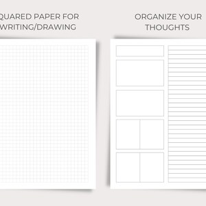 Planner Inserts, 10 Blank Templates, Editable, Printable, Digital - Etsy