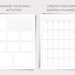 Planner Inserts, 10 Blank Templates, Editable, Printable, Digital - Etsy