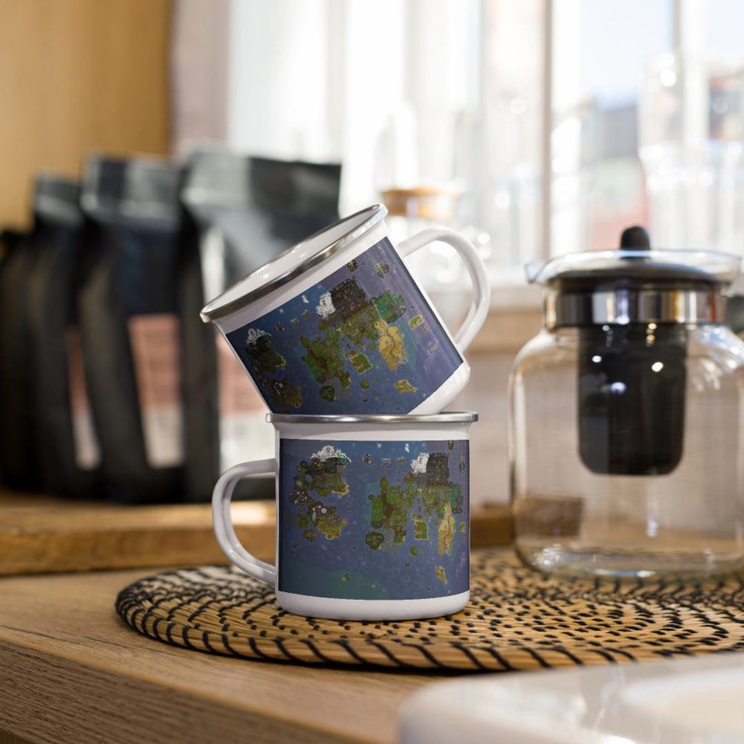 Old School Runescape World Map Mug Now W/ Sailing Update - Etsy UK