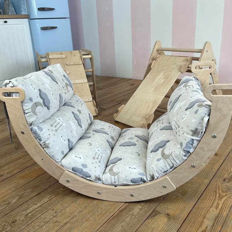 Wooden Climbing Arch Montessori Pillow - Etsy