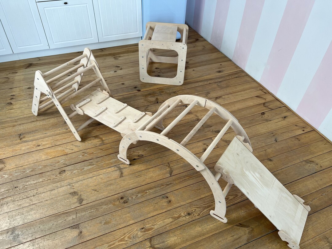 Montessori Climbing Set, Climbing Toys for Toddlers, Foldable Triangle ...