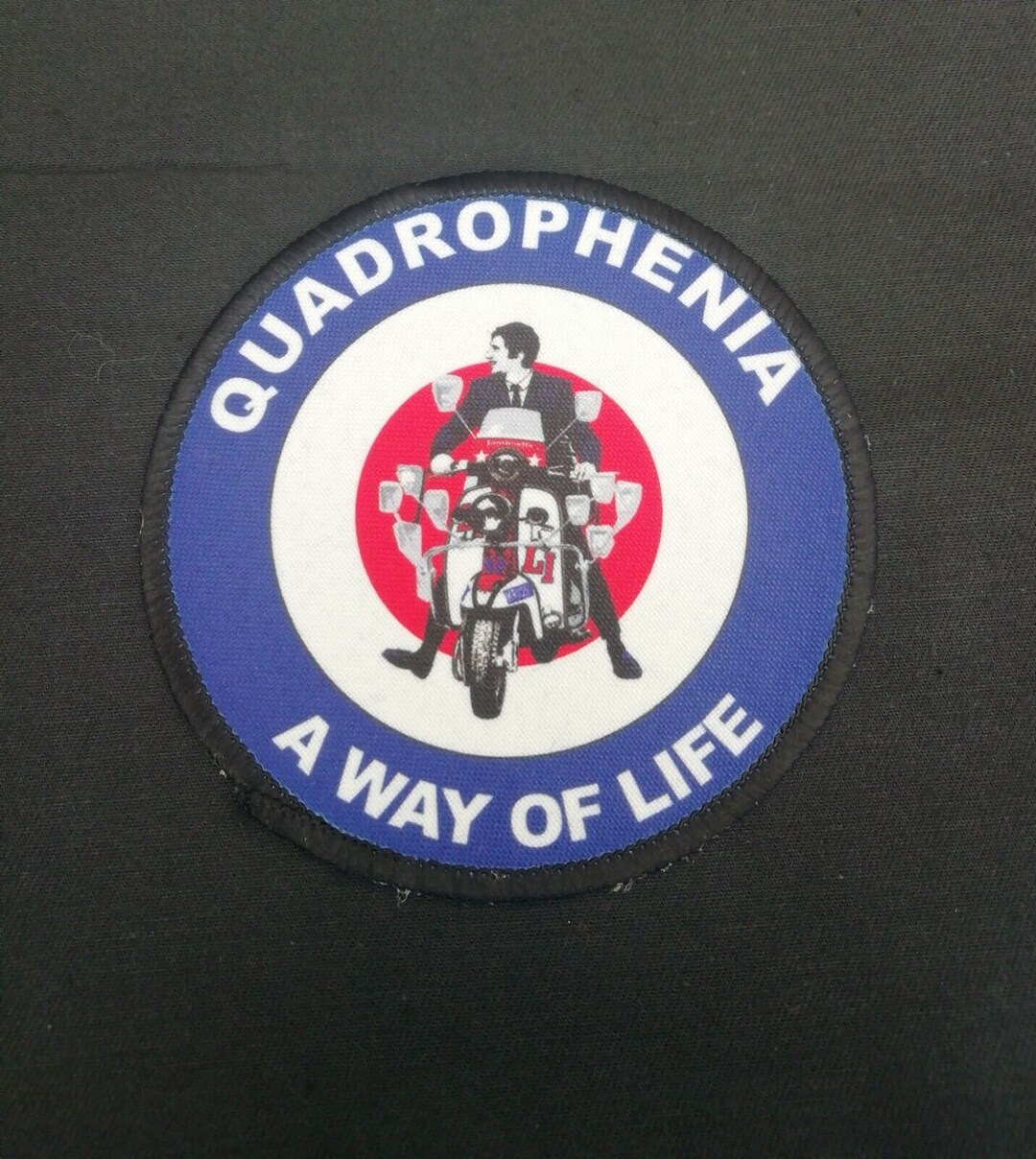 QUADROPHENIA MOD Sew on Badge Patch Scooter Jacket Anorak Sew on Patch ...