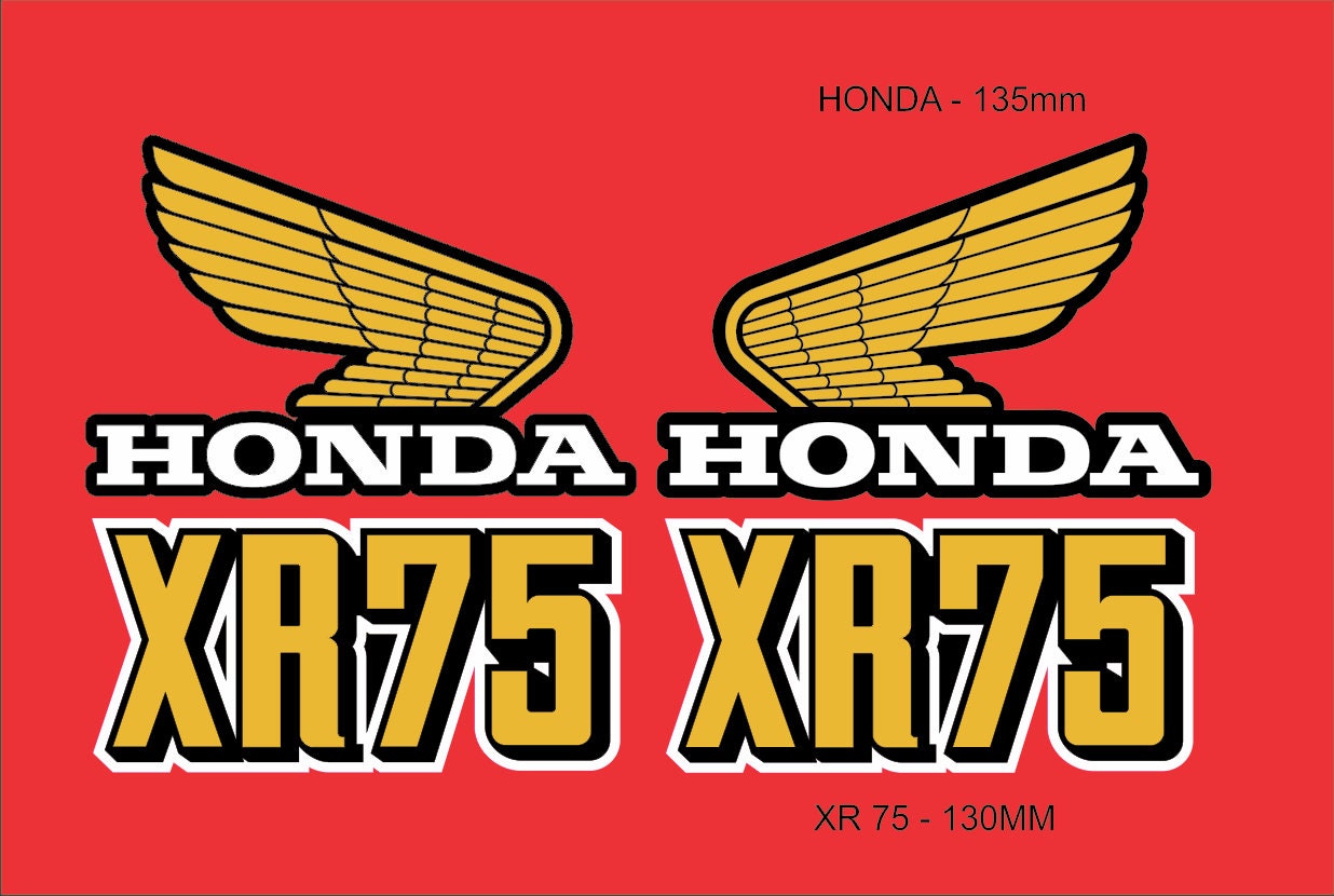 Honda XR75 Decal Sticker Set - Etsy