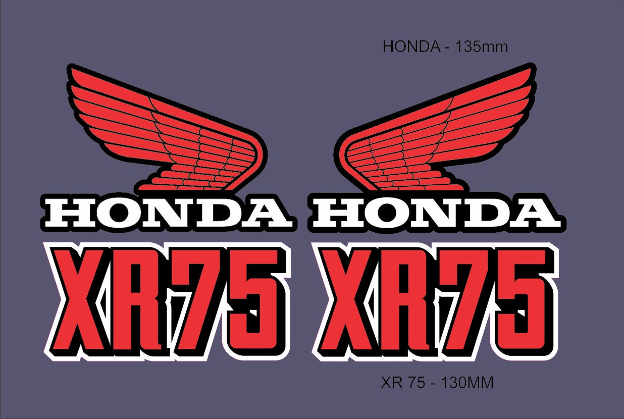 Honda XR75 Decal Sticker Set - Etsy