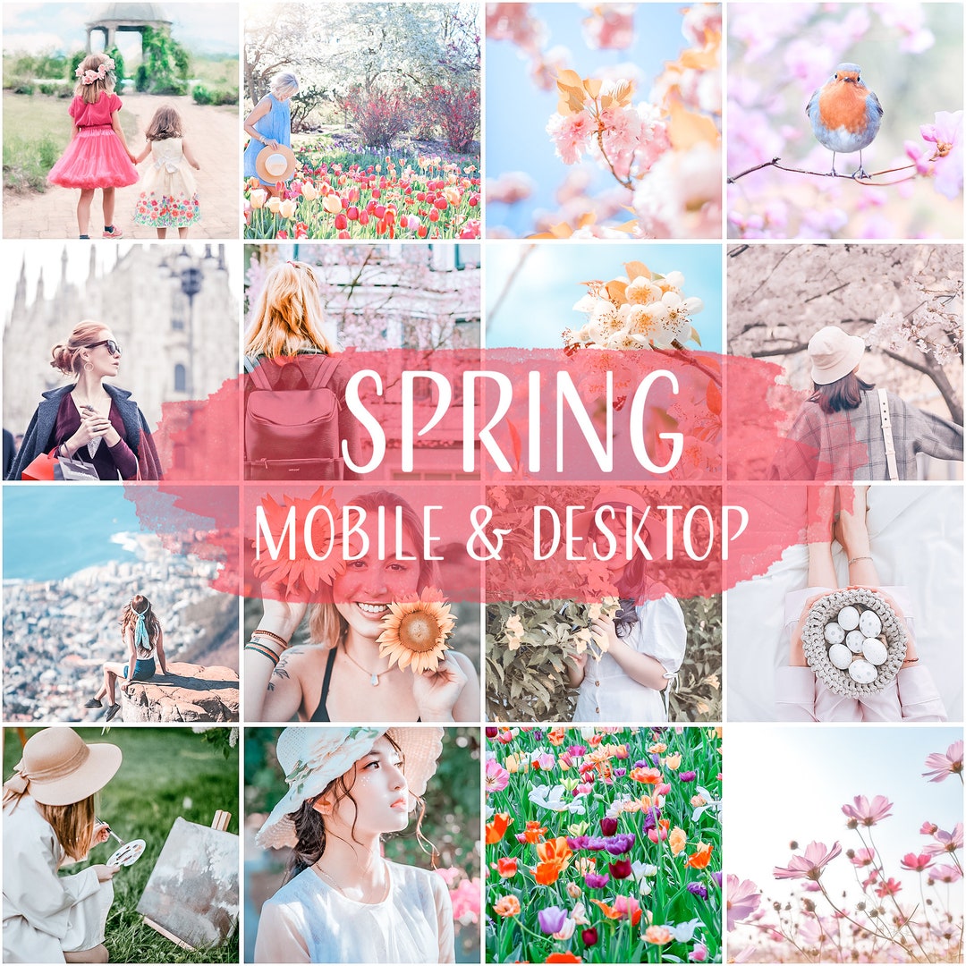 Spring Lightroom Presets: Bloom, Clean White Mobile & Desktop (DNG) - Etsy