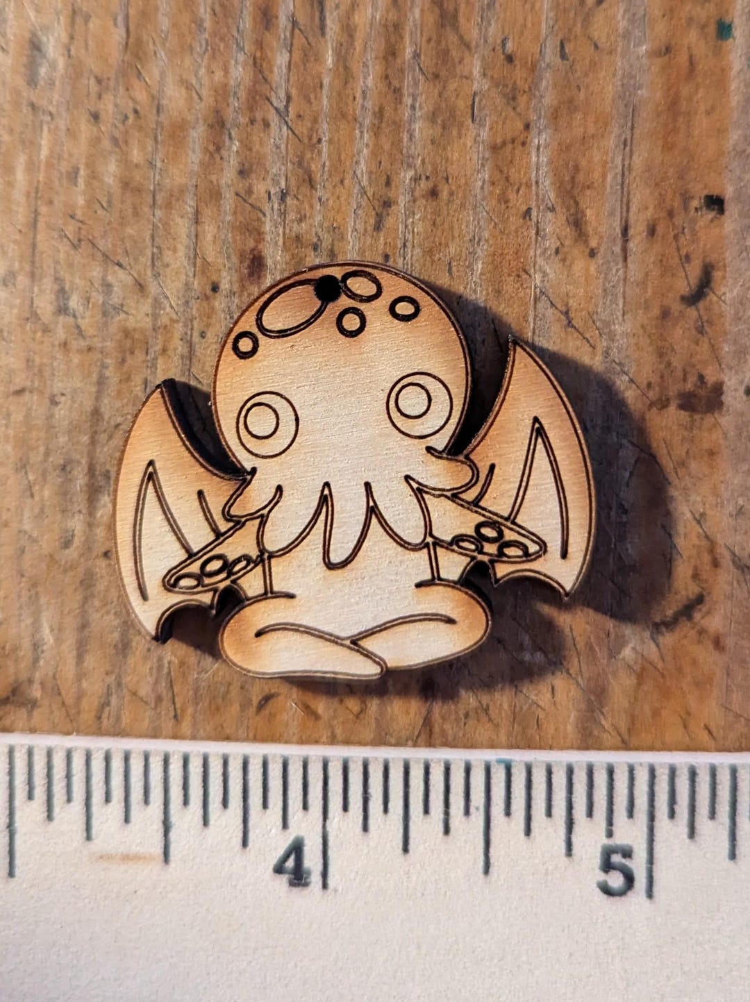 12 Cthulhu With Hole Maple Wood Cut Outs for Crafts - 1/8" Thick - Etsy