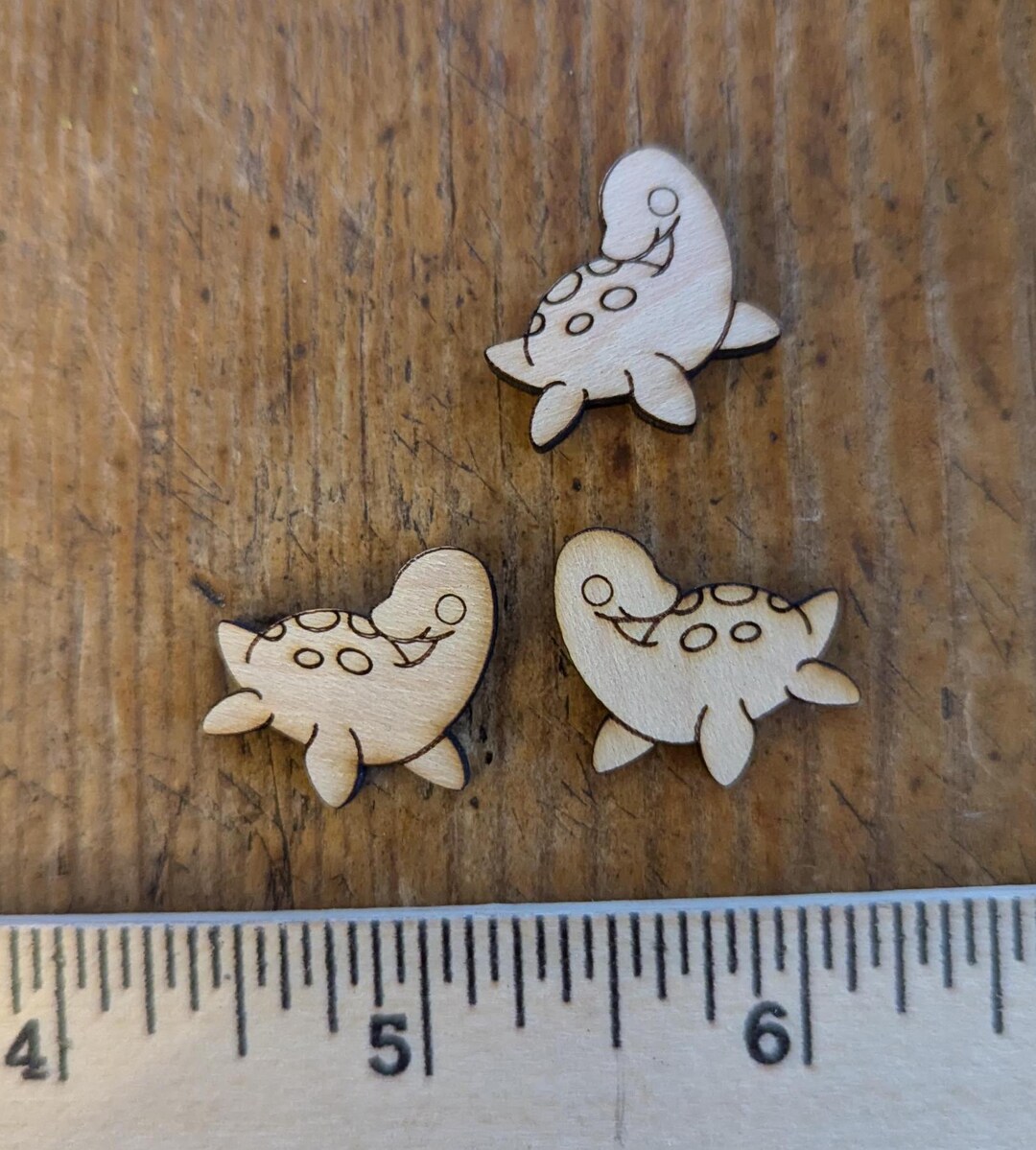 24 Pieces Tiny Loch Ness - Nessy Cryptid Maple Wood Cut Outs for Crafts ...