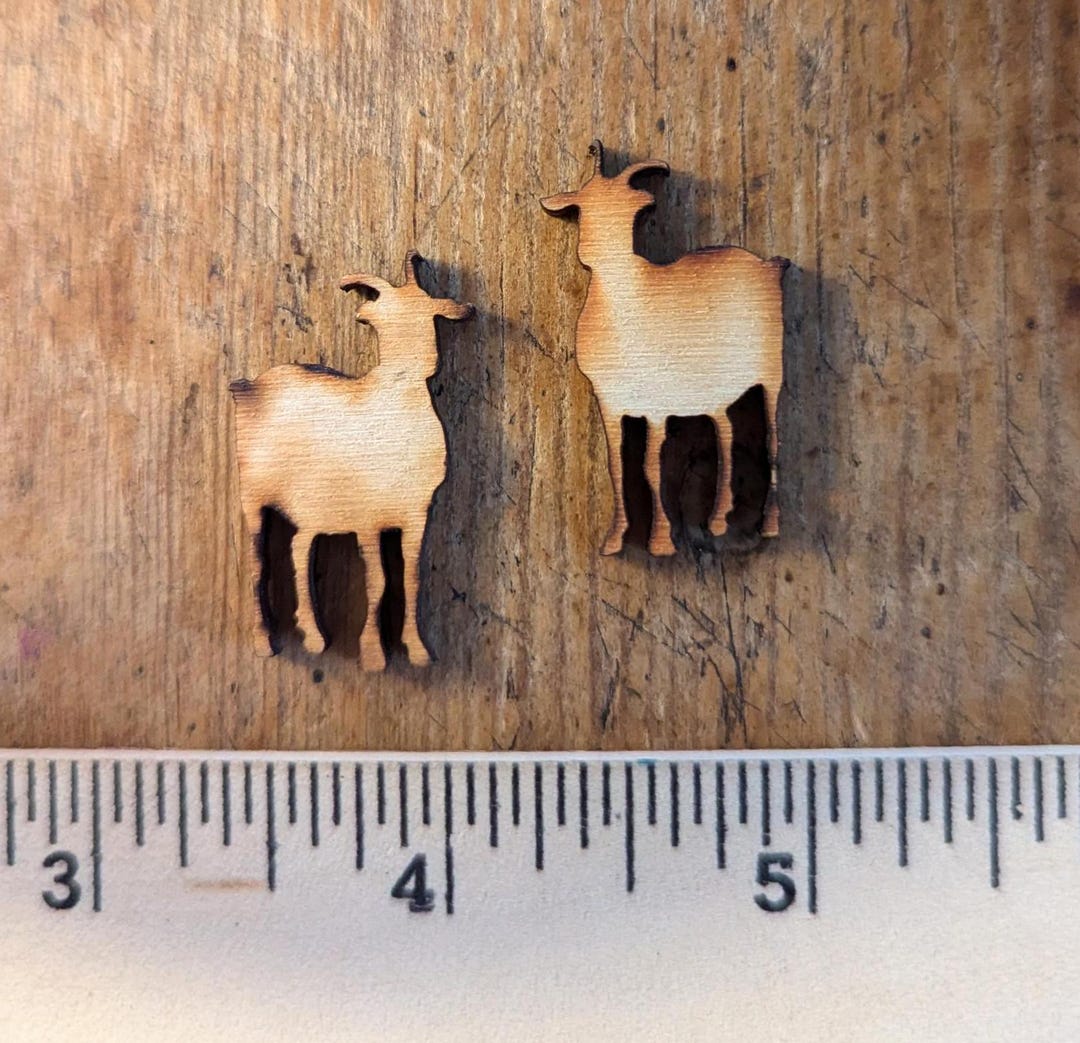 12 Pieces Goat Maple Wood Cut Outs for Crafts Lot - Etsy